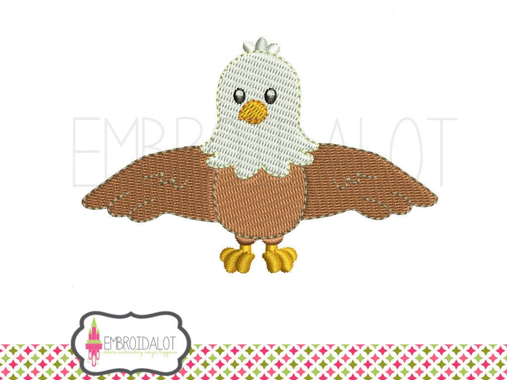 American Eagle embroidery design. Super cute patriotic | Etsy