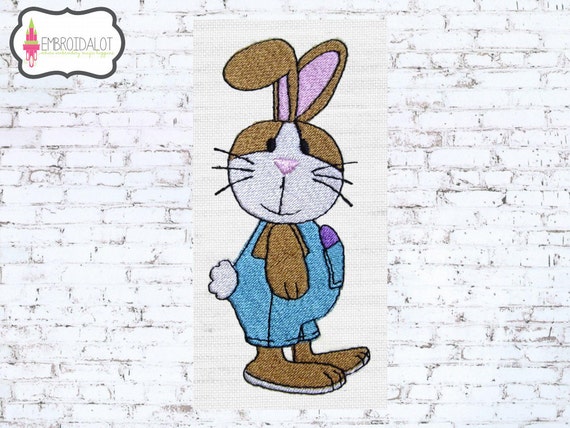Easter Bunny Machine Embroidery Design. Fun Easter Embroidery - Etsy