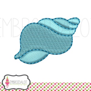 Mini Shell Embroidery Design. Beach Embroidery for Small Spots. Summer ...