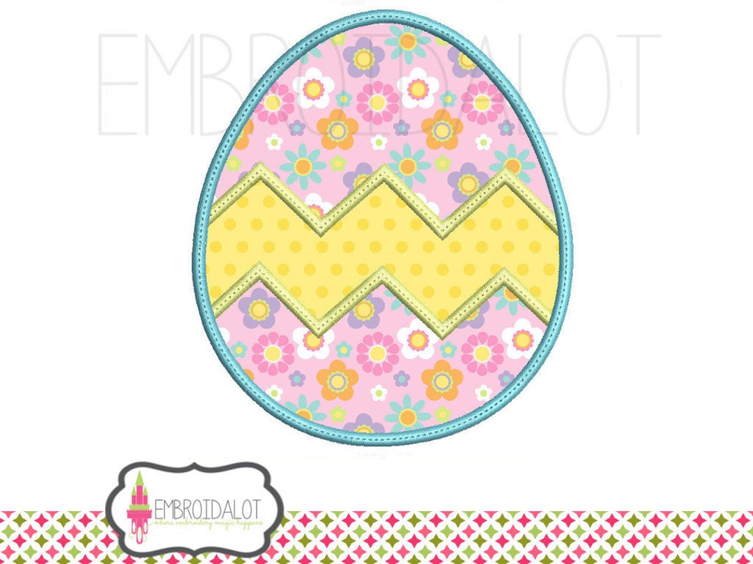 Easter Egg Applique Embroidery Design. Such a Cute Easter Embroidery ...