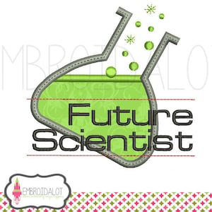 Geek Applique Embroidery Design. Science Embroidery Design, Science ...