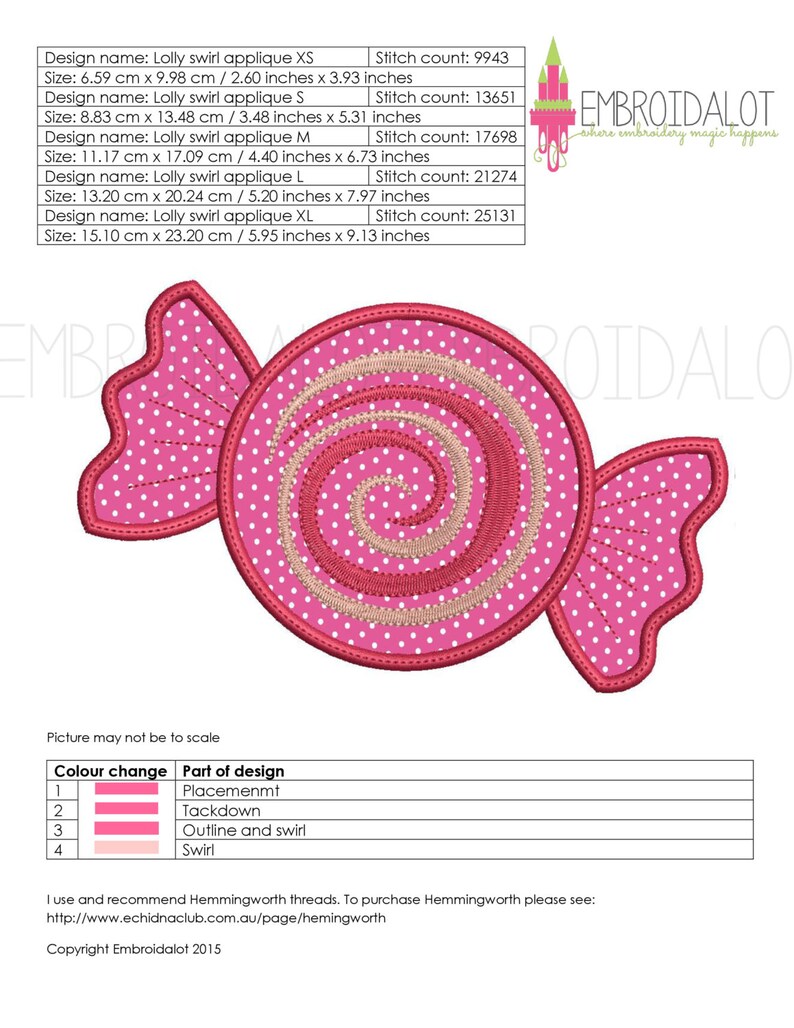 Lolly applique design. Sweet applique embroidery design. Candy | Etsy