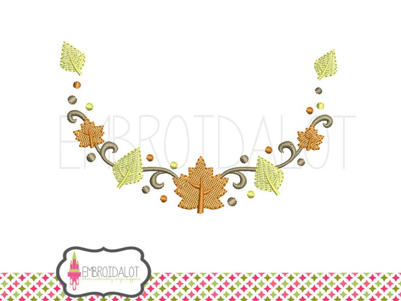 Fall Monogram Frame Embroidery Design. Fall / Thanksgiving - Etsy