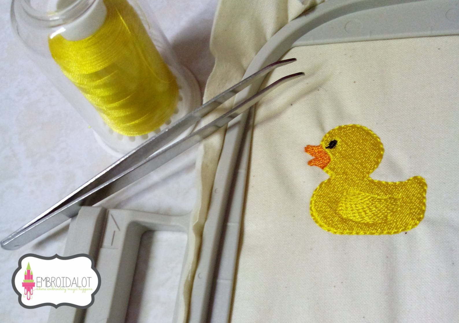 Rubber Duck Machine Embroidery Design. Mini Rubber Duck Embroidery ...