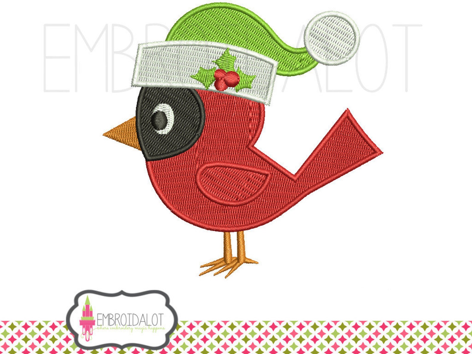 Robin Machine Embroidery Design. Cute Bird Embroidery With - Etsy