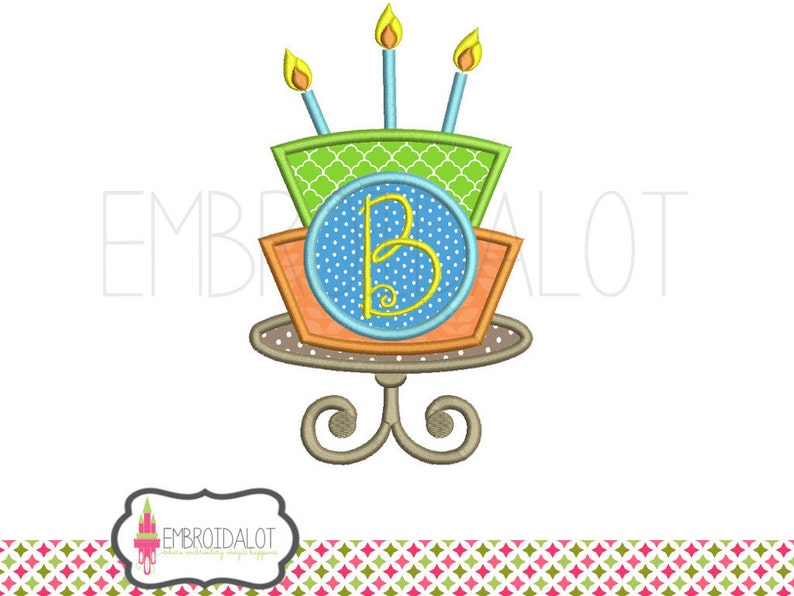 Birthday Monogram Frame Applique Embroidery Design. Birthday - Etsy