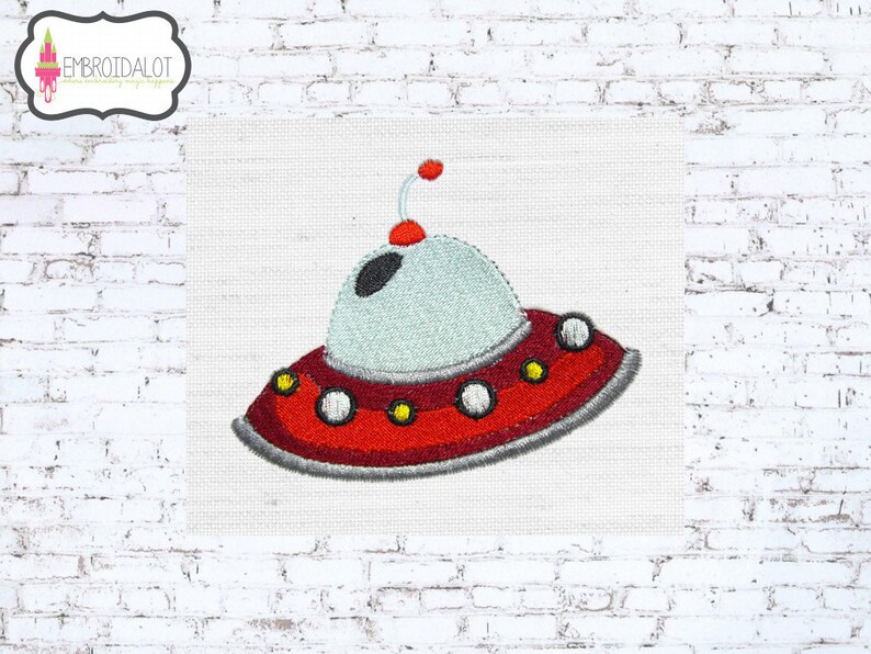 Space Ship Machine Embroidery Design. Fun Space Embroidery. - Etsy