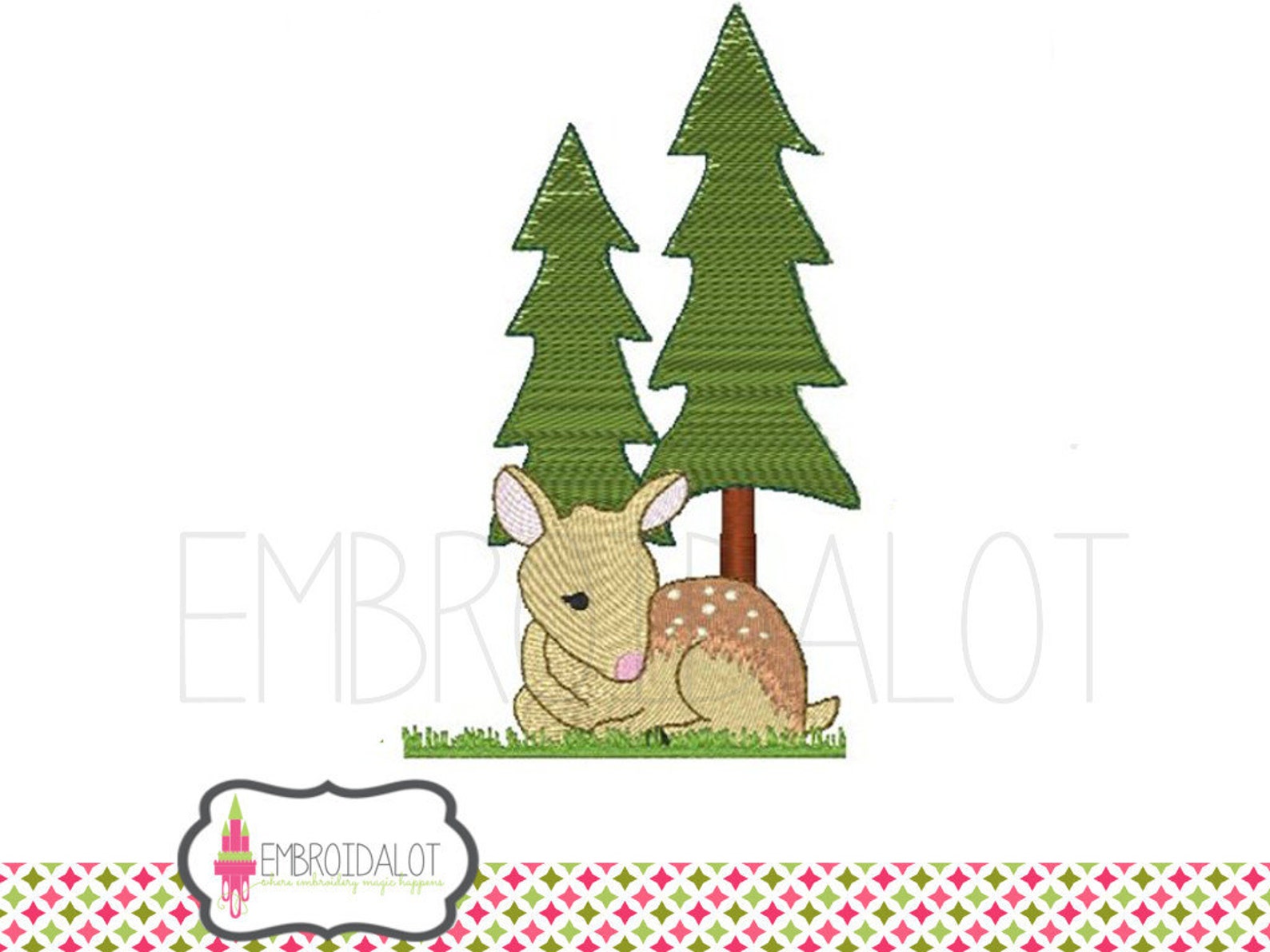 Woodland Embroidery Design. Machine Embroidery Design - Etsy
