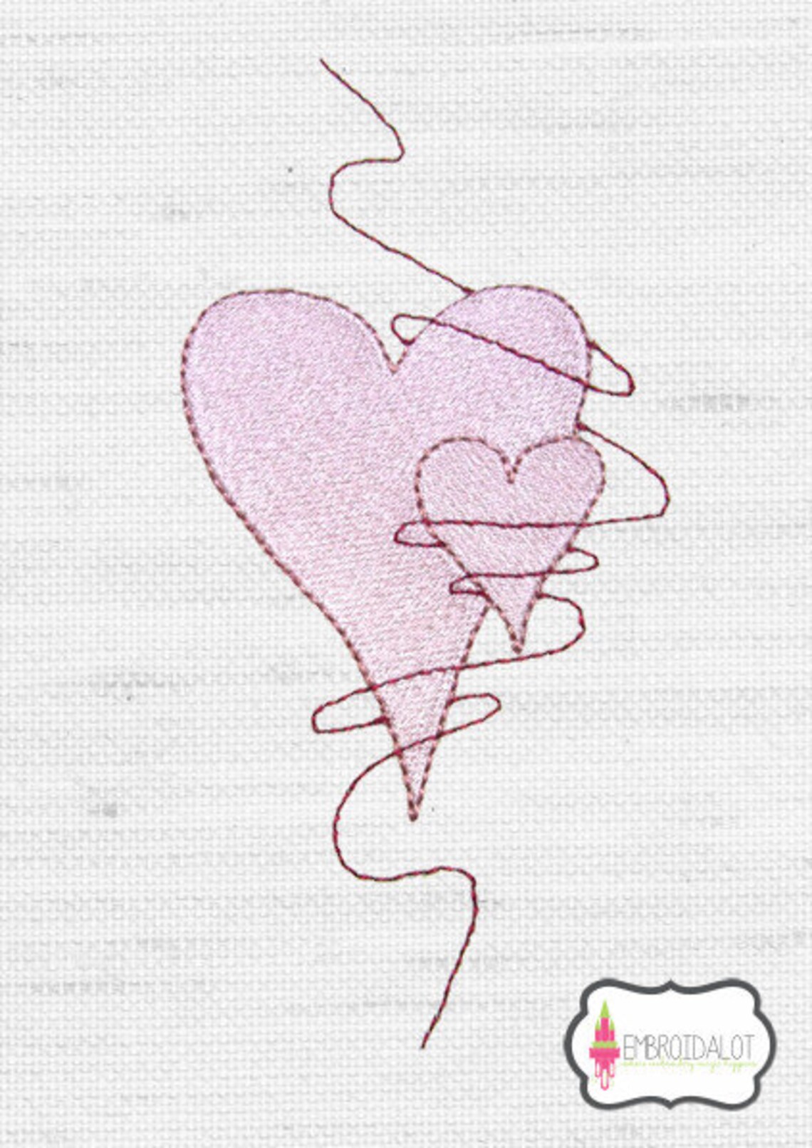 Heart Embroidery Design Set 5 Simple Machine Embroidery - Etsy