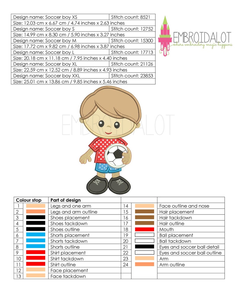 Soccer Applique Design. Cute Soccer Embroidery Design 6 - Etsy