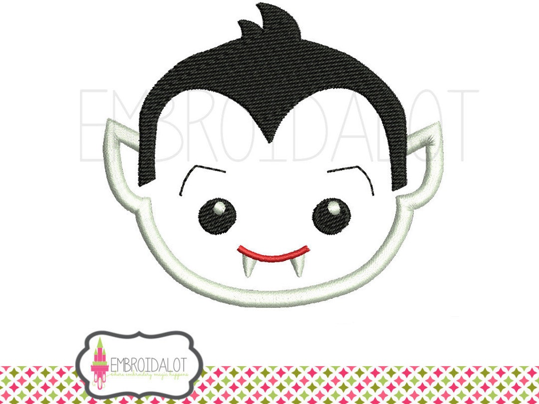 Vampire Applique Embroidery Design. Halloween Applique Embroidery, 2 ...