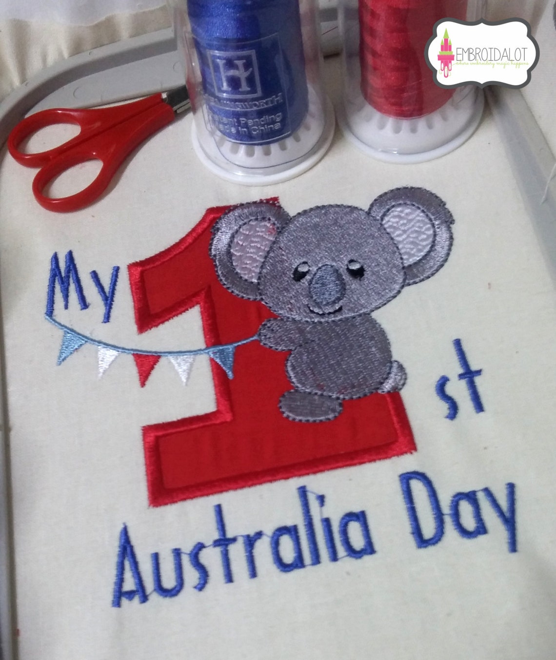 Australian Machine Embroidery Design. Babies First Australia - Etsy