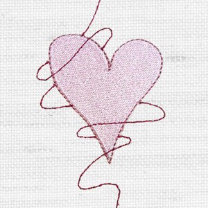 Heart Embroidery Design Set, 5 Simple Machine Embroidery Hearts All ...