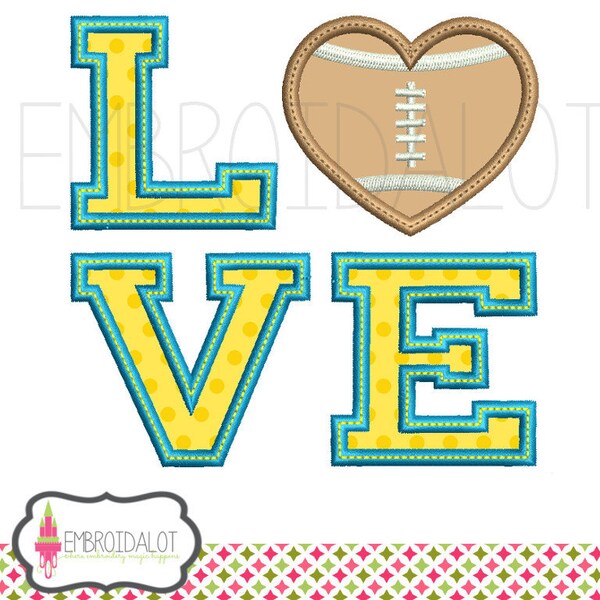 Football Applique - Etsy