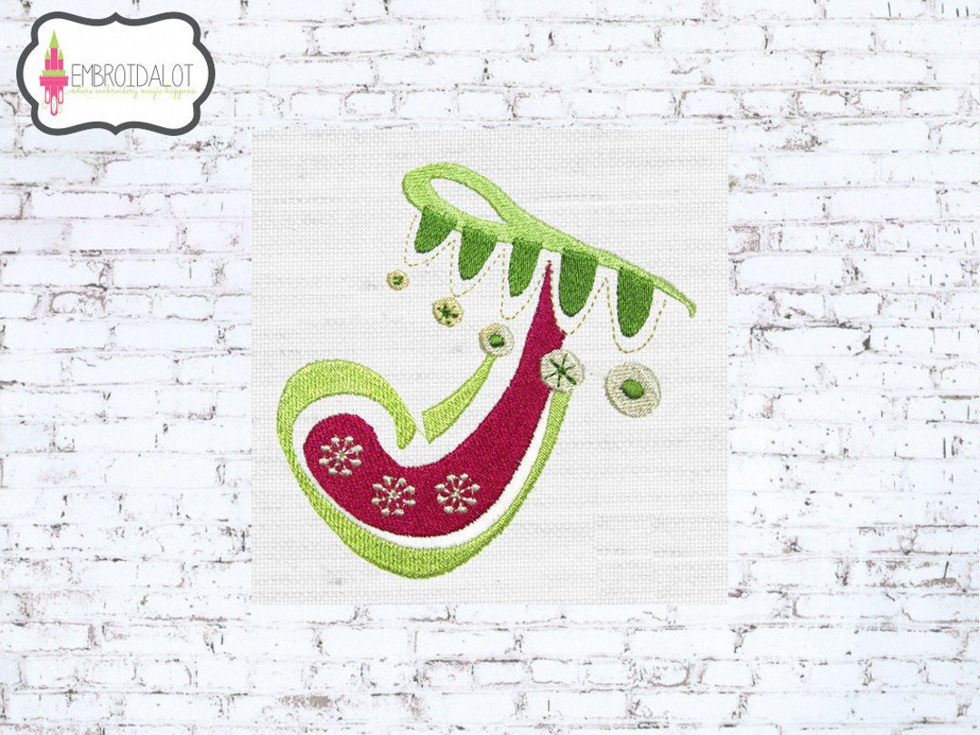 Christmas Stocking Machine Embroidery Design. Fun and Whimsical ...