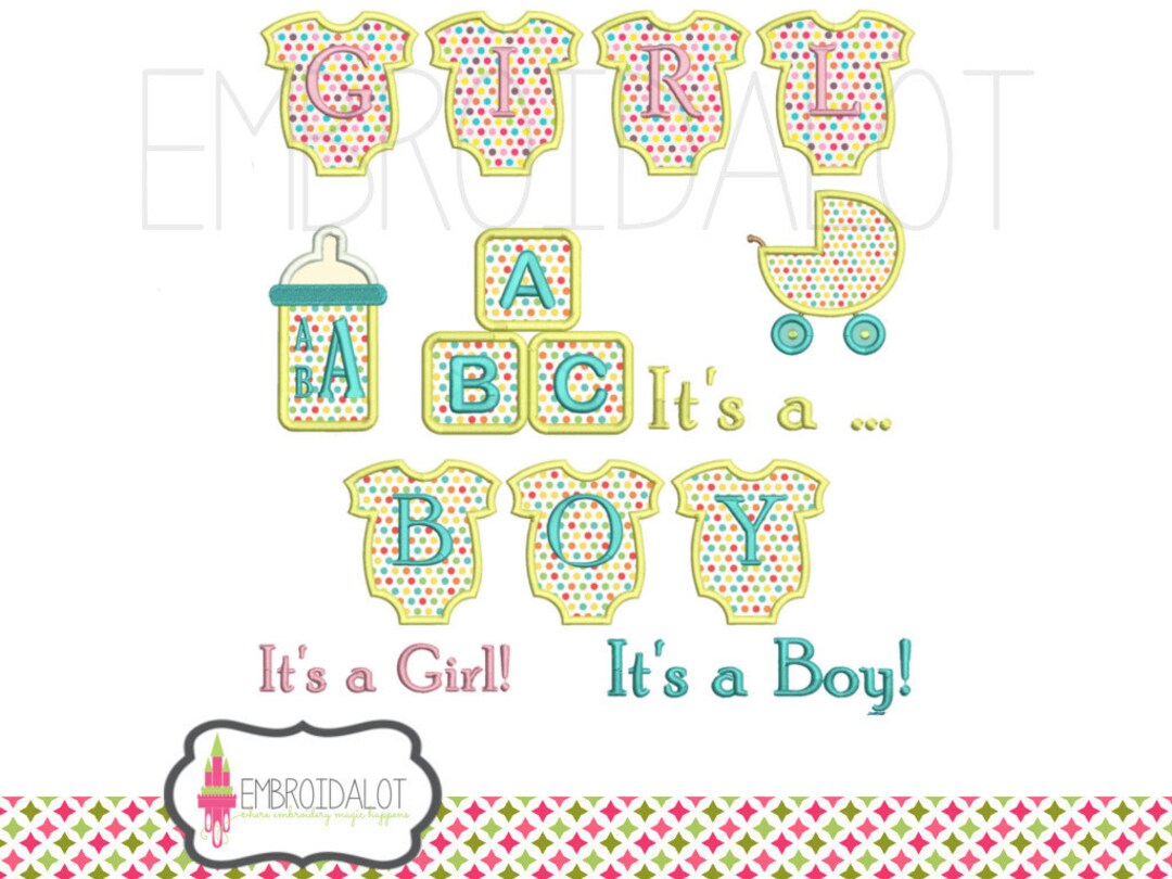 Baby Applique Designs. Baby Embroidery Applique Shapes. A Good Staple ...