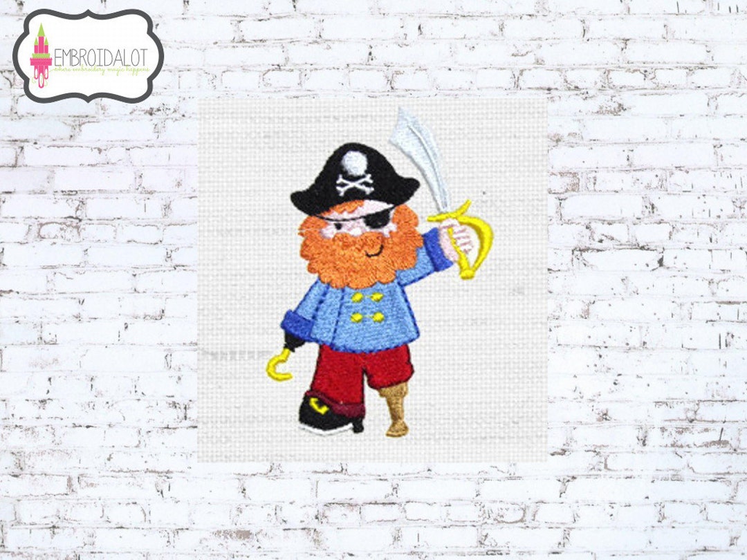 Pirate Machine Embroidery Design. Arrgh Its Pirates Me Maties! Two ...