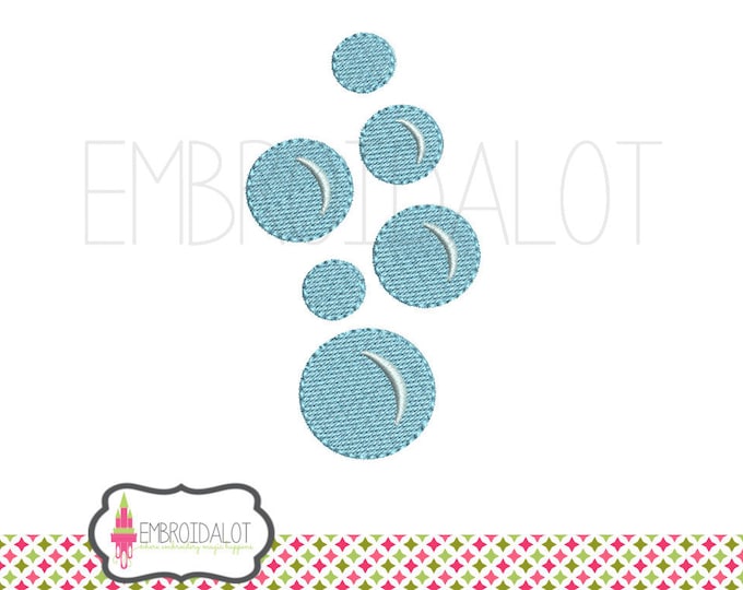Bubble Machine Embroidery Design. Cute Bubble Embroidery | Etsy