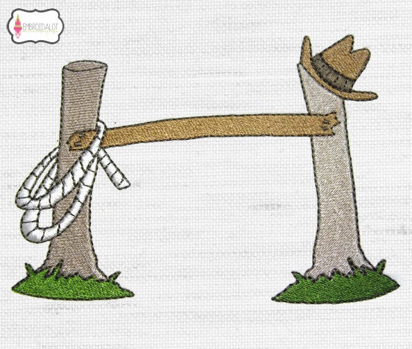 Country Machine Embroidery Design Set. Cowboy Embroidery Themed Designs ...