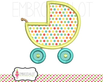 Baby Carriage EMBROIDERY DESIGN FILE Instant Download - Etsy
