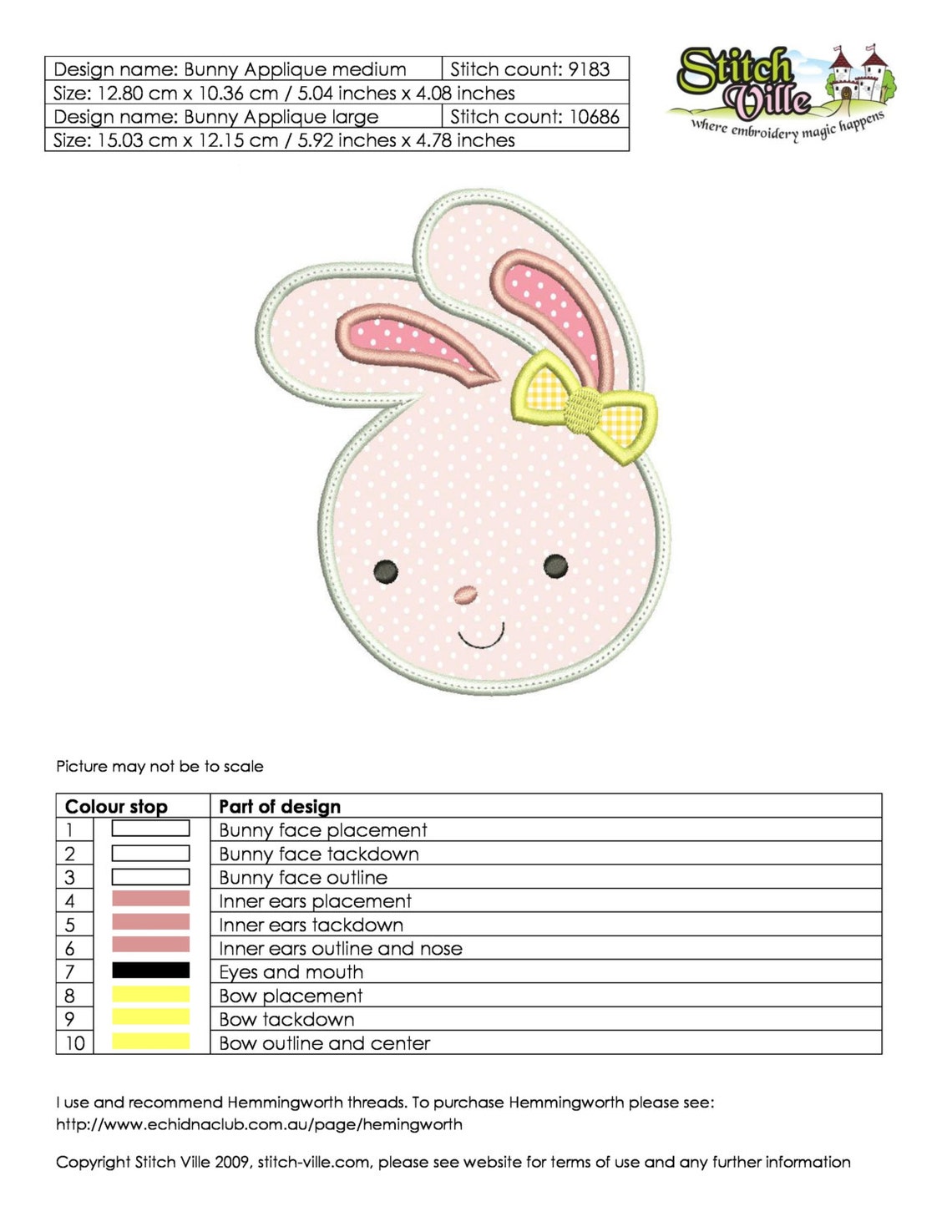 Bunny Applique Embroidery Design. Cute Easter Applique. Pretty Easter ...