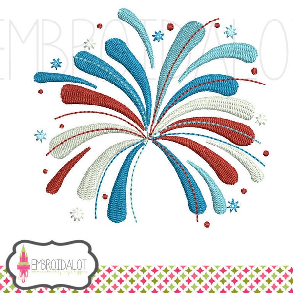 Fireworks Embroidery - Etsy
