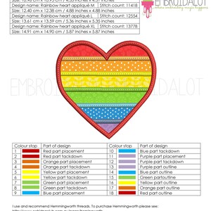 LGBT Applique Embroidery Design. LGBT Embroidery. Rainbow - Etsy Australia