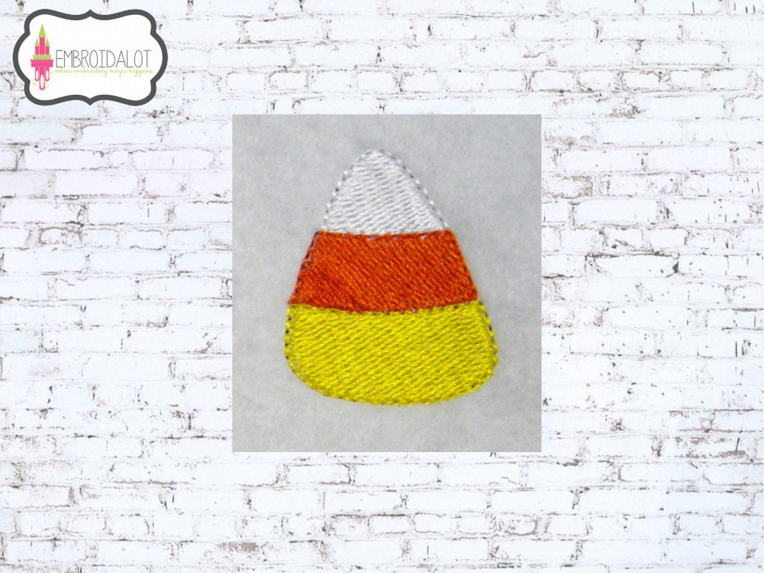 Candy Corn Embroidery Design. Mini Candy Corn Machine Embroidery in 7 ...