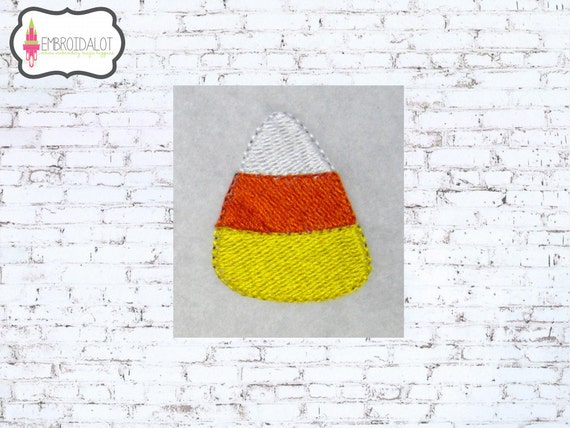 Candy Corn Embroidery Design. Mini Candy Corn Machine | Etsy