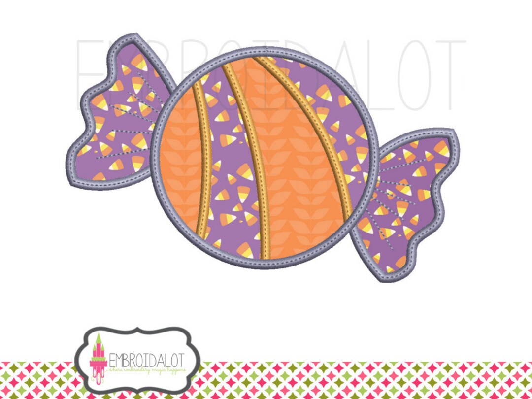 Lolly Applique Design. Sweet Applique Embroidery Design. Candy Applique ...