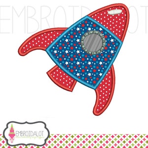 Rocket Applique Embroidery Design. Fun Rocket Embroidery. Space ...