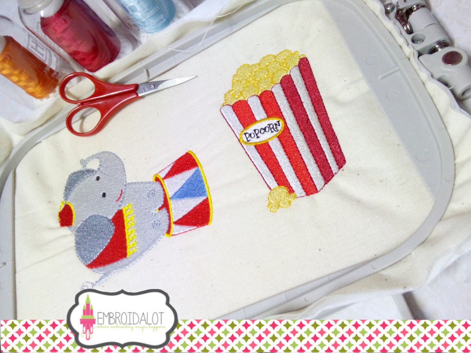 Circus Machine Embroidery Designs. Circus Embroidery Themed, so Cute,4 ...