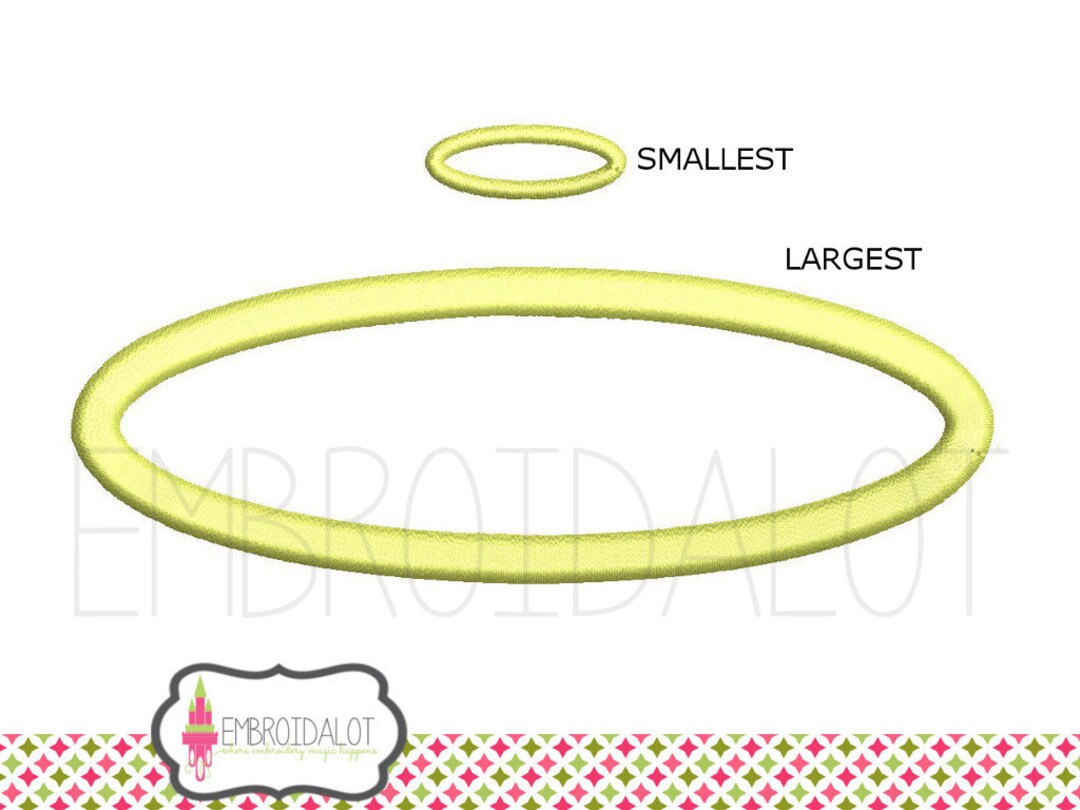 Mini Halo Embroidery Design. Pretty Machine Embroidery Design of Angel ...