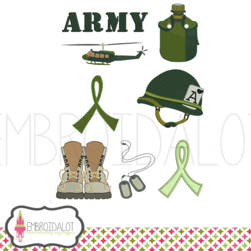 Army Logo Embroidery - Etsy