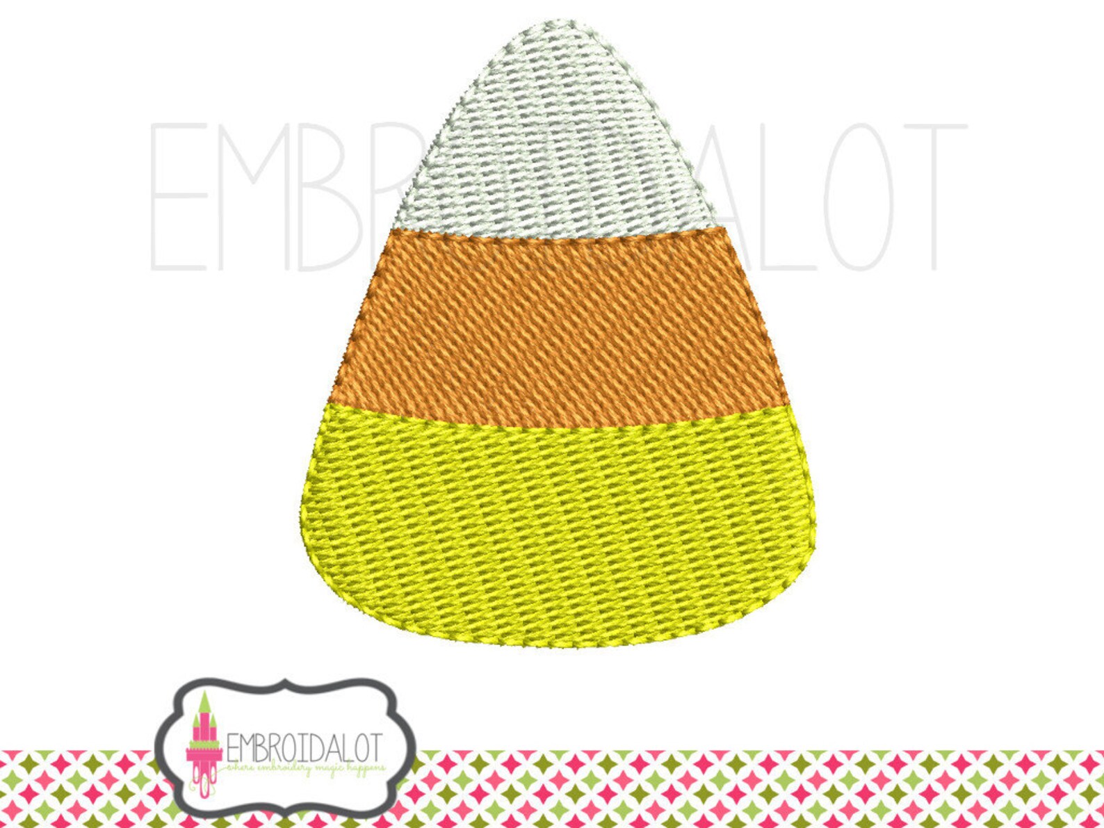 Candy Corn Embroidery Design. Mini Candy Corn Machine | Etsy