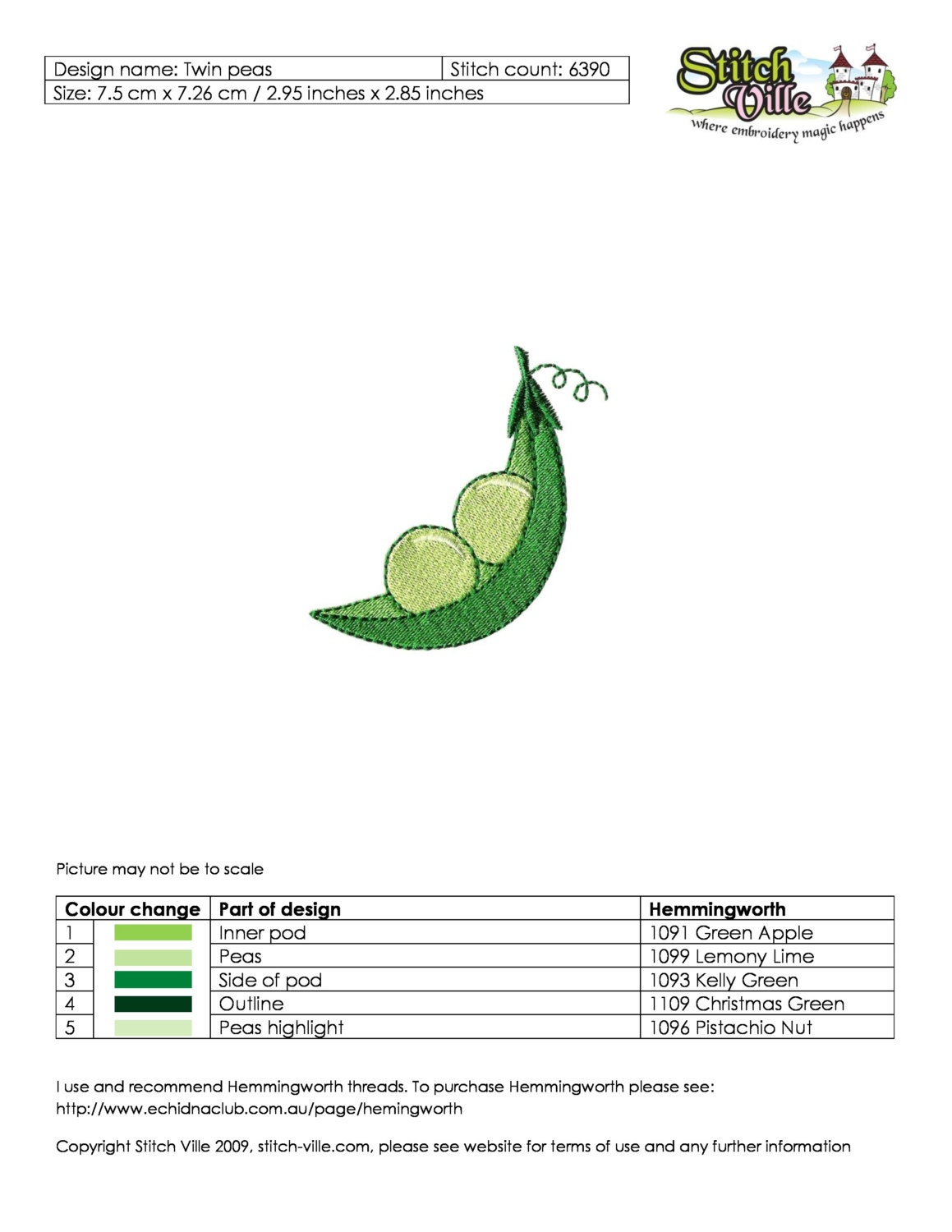 Peas Machine Embroidery Design. Super Cute Baby Pea Embroidery Design ...