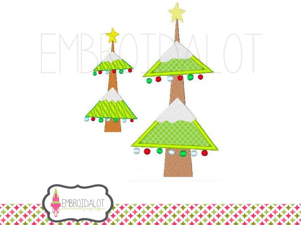 Christmas Machine Embroidery Designs Modern and Festive - Etsy