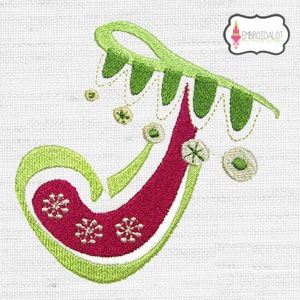 Modern Christmas Machine Embroidery Design Set. Two Sizes Modern ...