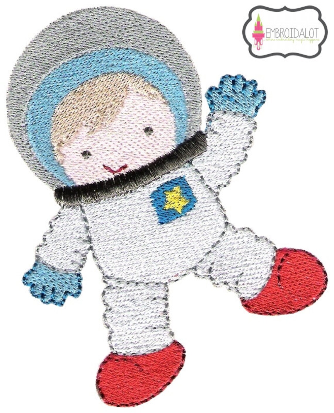 Space Machine Embroidery Design Set. BLAST OFFFF.... Astronaut - Etsy