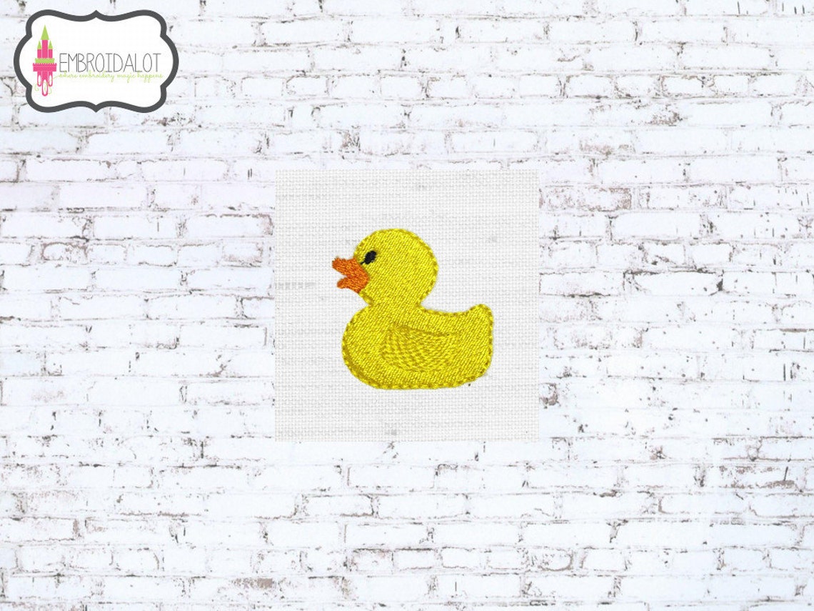 Rubber Duck Machine Embroidery Design. Mini Rubber Duck | Etsy