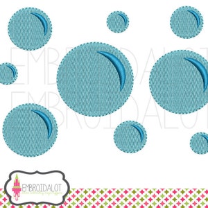 Bubble Embroidery Design. One Bubble in 6 Sizes. Cute Bubble - Etsy