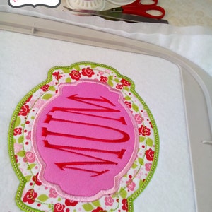 Monogram Frame Machine Embroidery Design. Style 1, 3 Sizes Each. Pretty ...