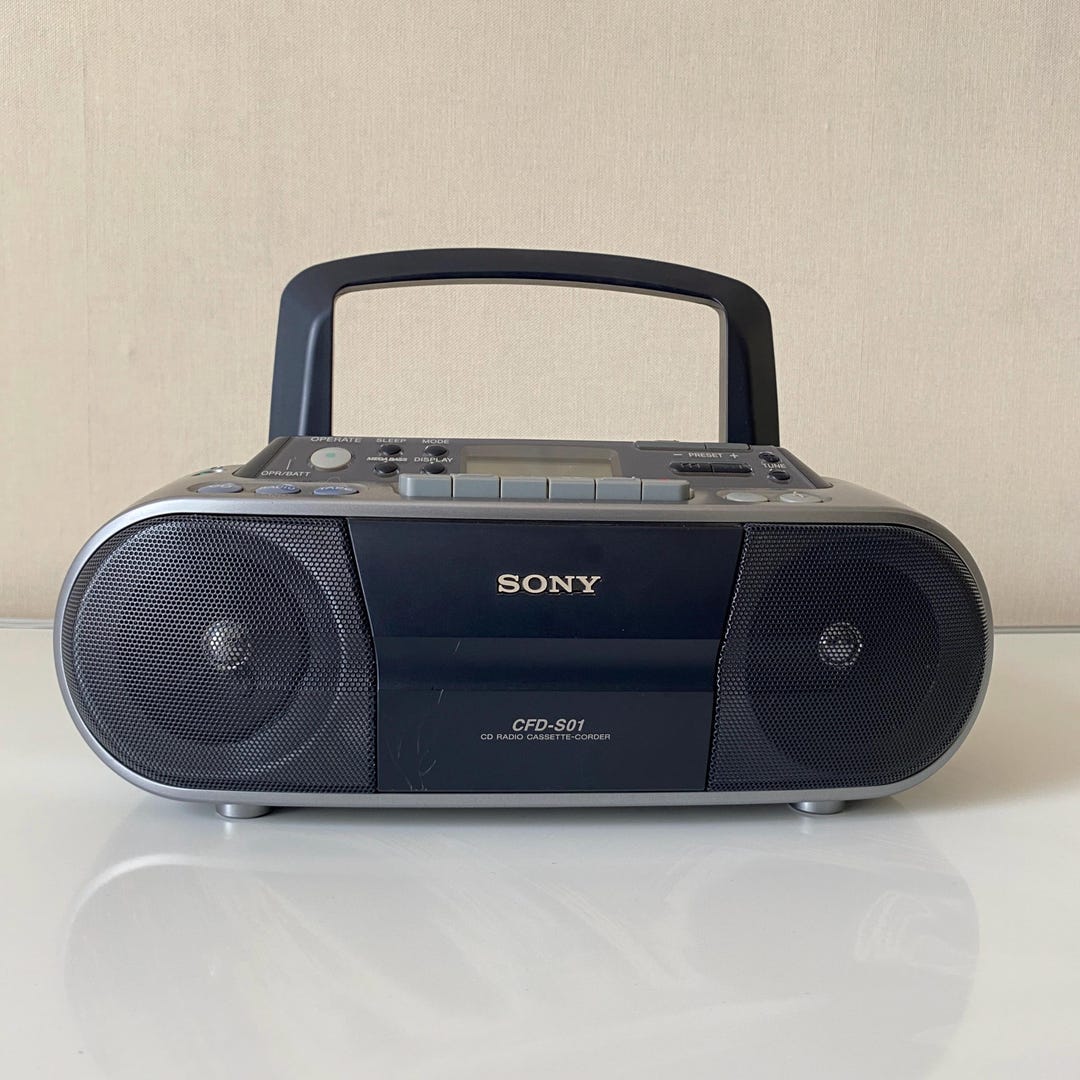 Vintage Sony CFD-S01 - Boombox - Portable CD Player - Cassette Player ...