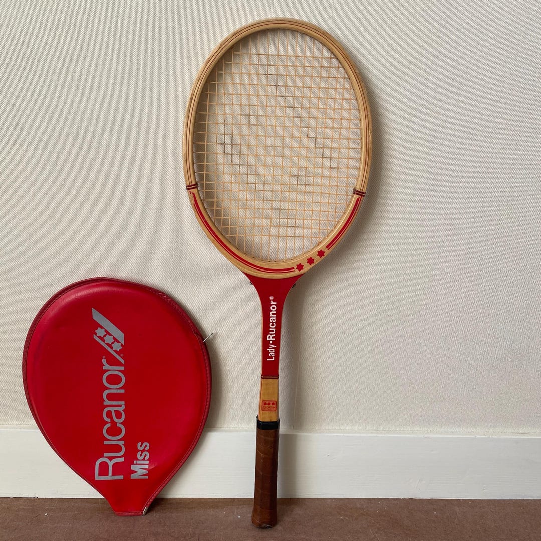 Vintage Rucanor - Wooden Tennis Racket With Sleeve - in Very Nice ...