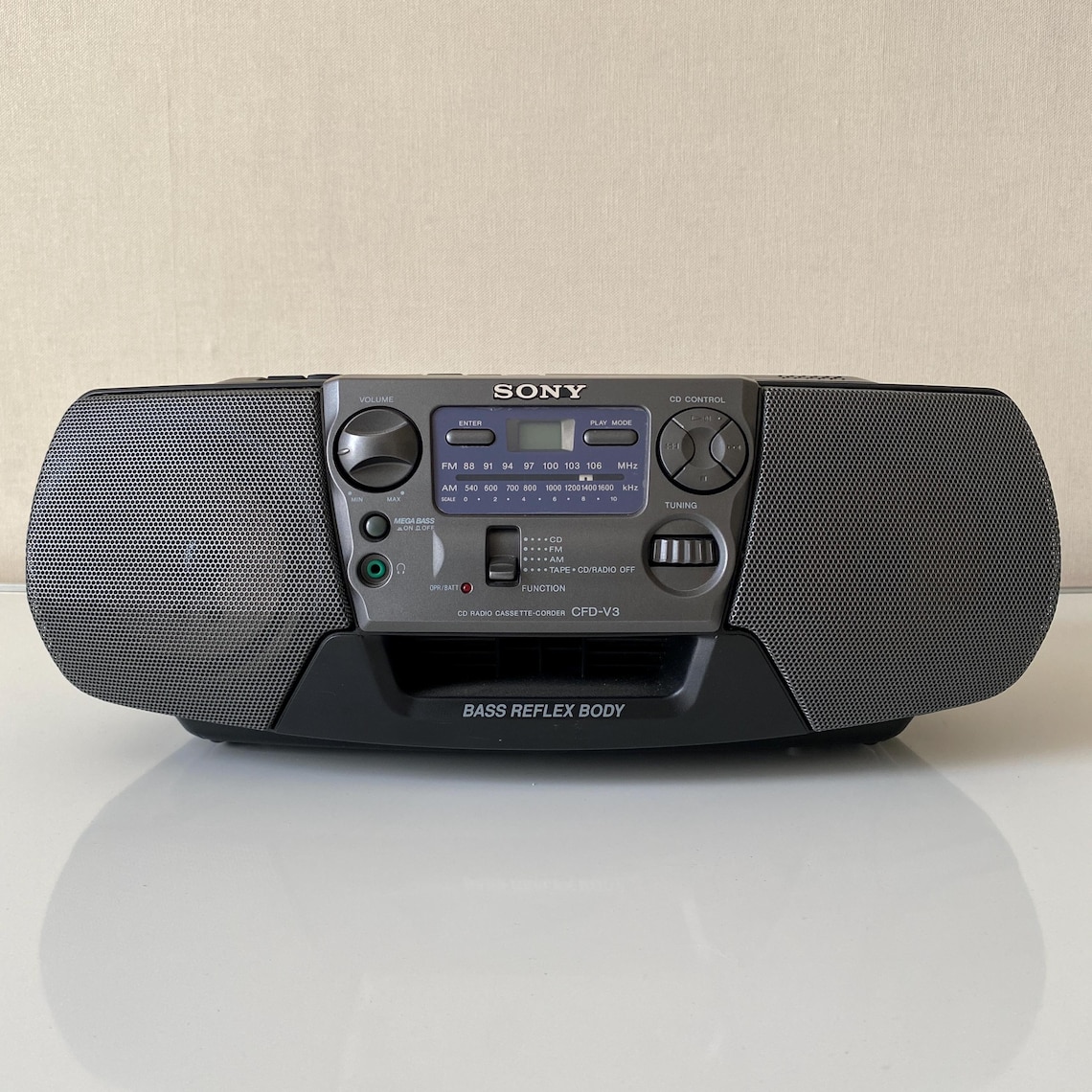 Vintage Sony CFD-V3 - Boombox - Portable CD Player - Cassette Player ...