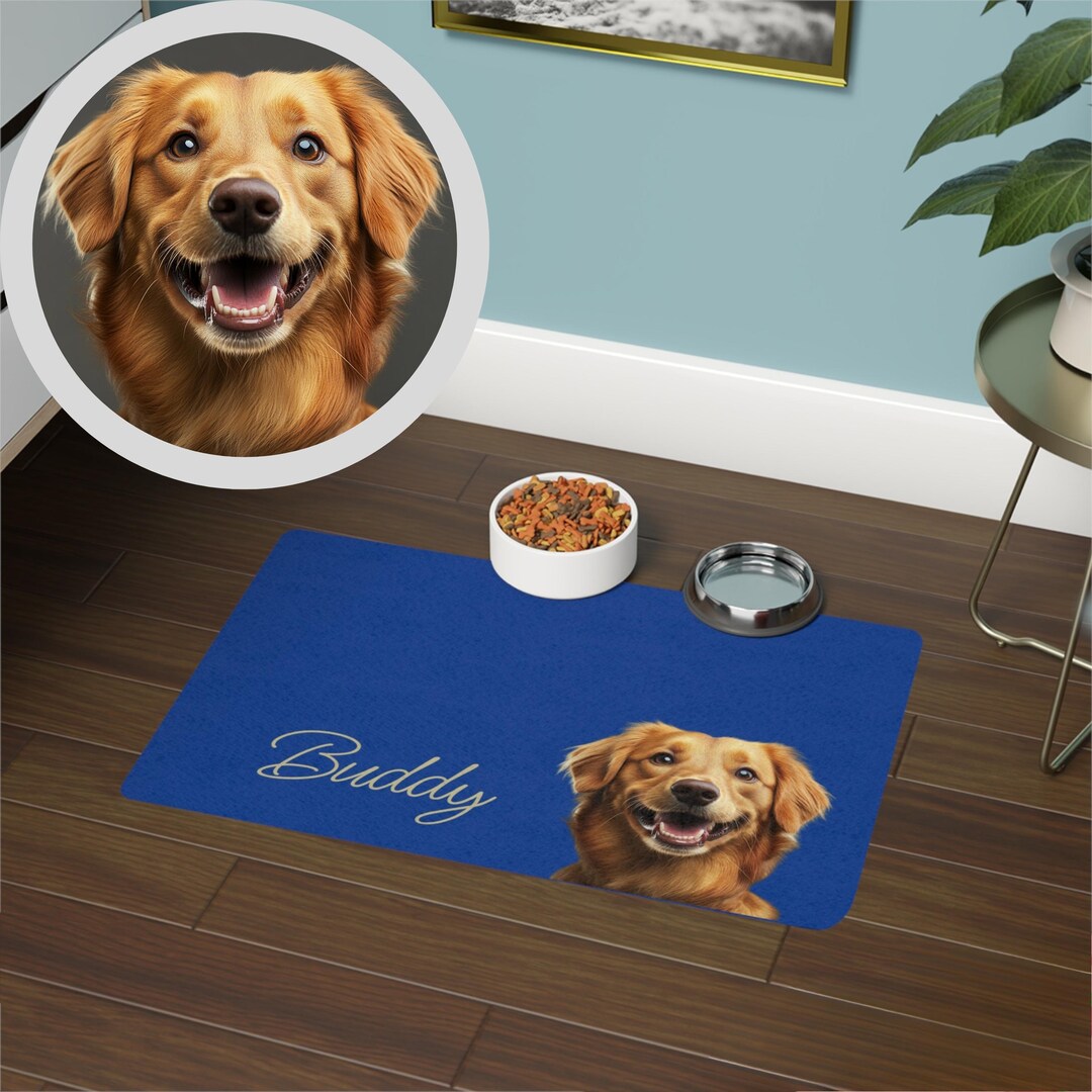 Personalized Dog Mats Using Pet Photo + Name Personalized Dog, Dog Mat ...