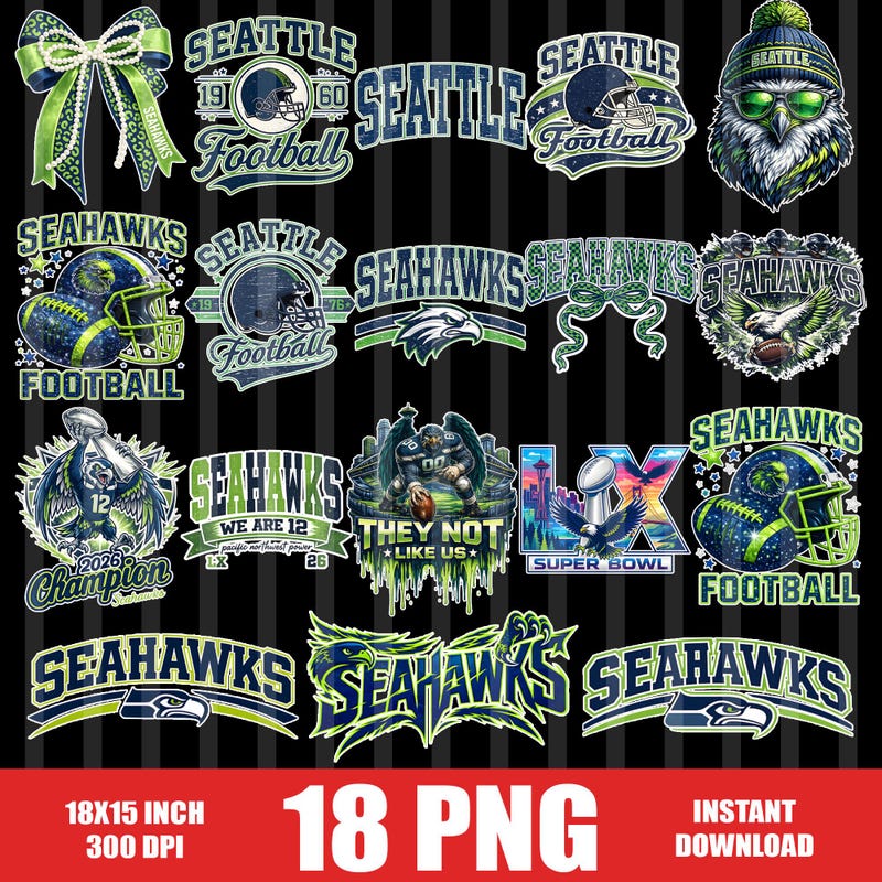 Seahawks Digital Image - Etsy