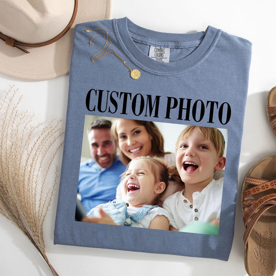 Custom Family Photo Shirt, Personalized Photo T Shirt, Upload Your ...