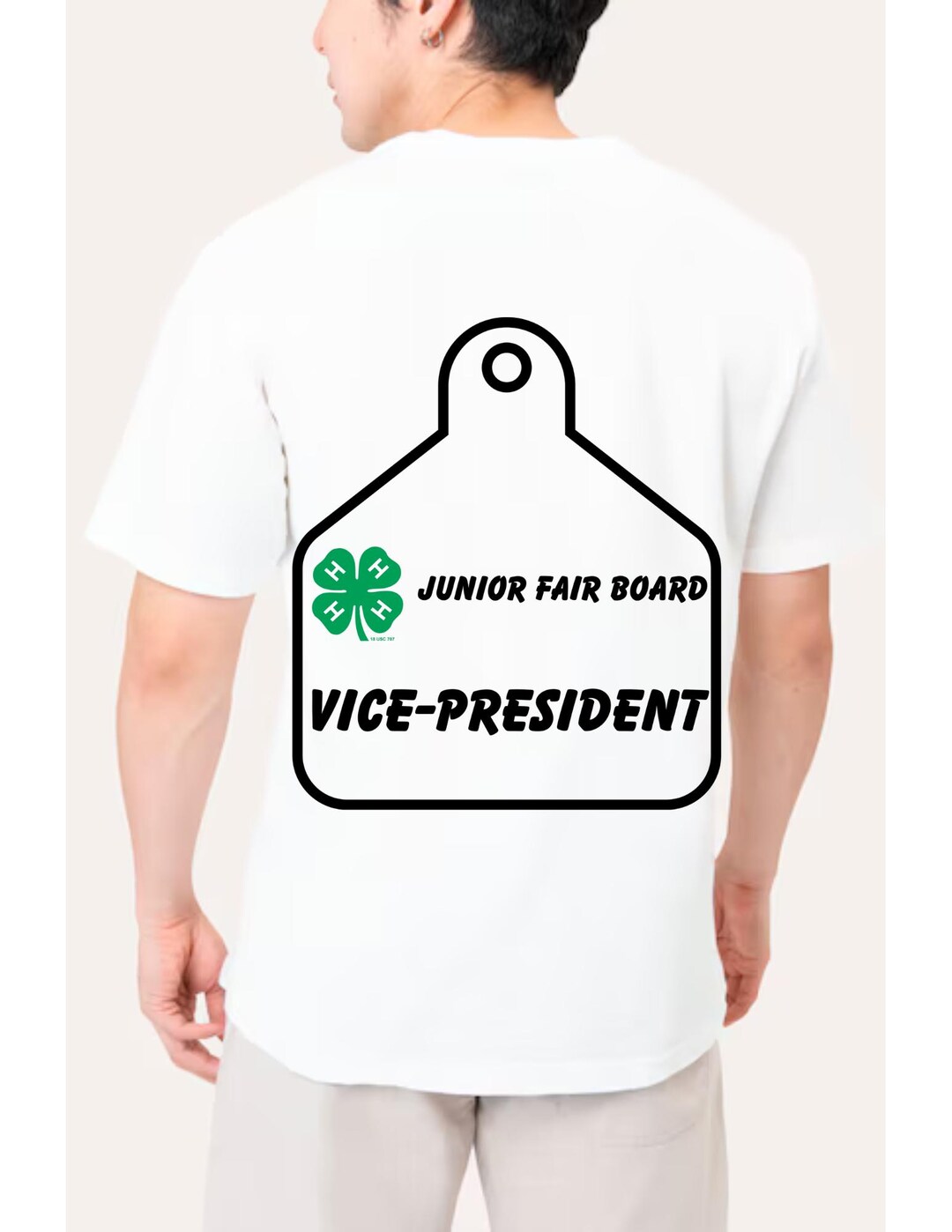 4-H Junior Fair Board Vice President Cattle Tag PNG FILE - Etsy