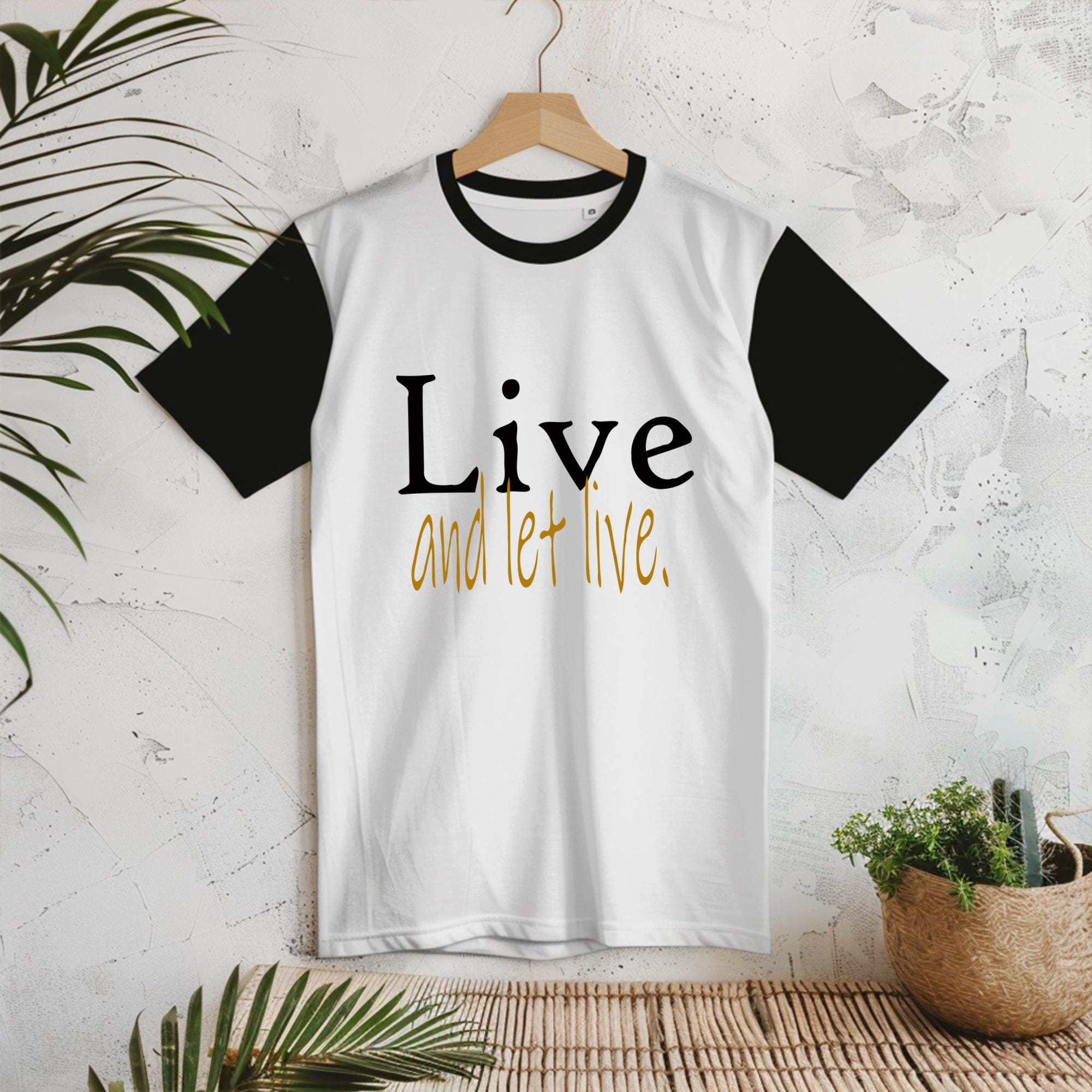 Live and Let Live Svg, Dxf, Png, Jpg Files, Live and Let Live Quote Svg ...